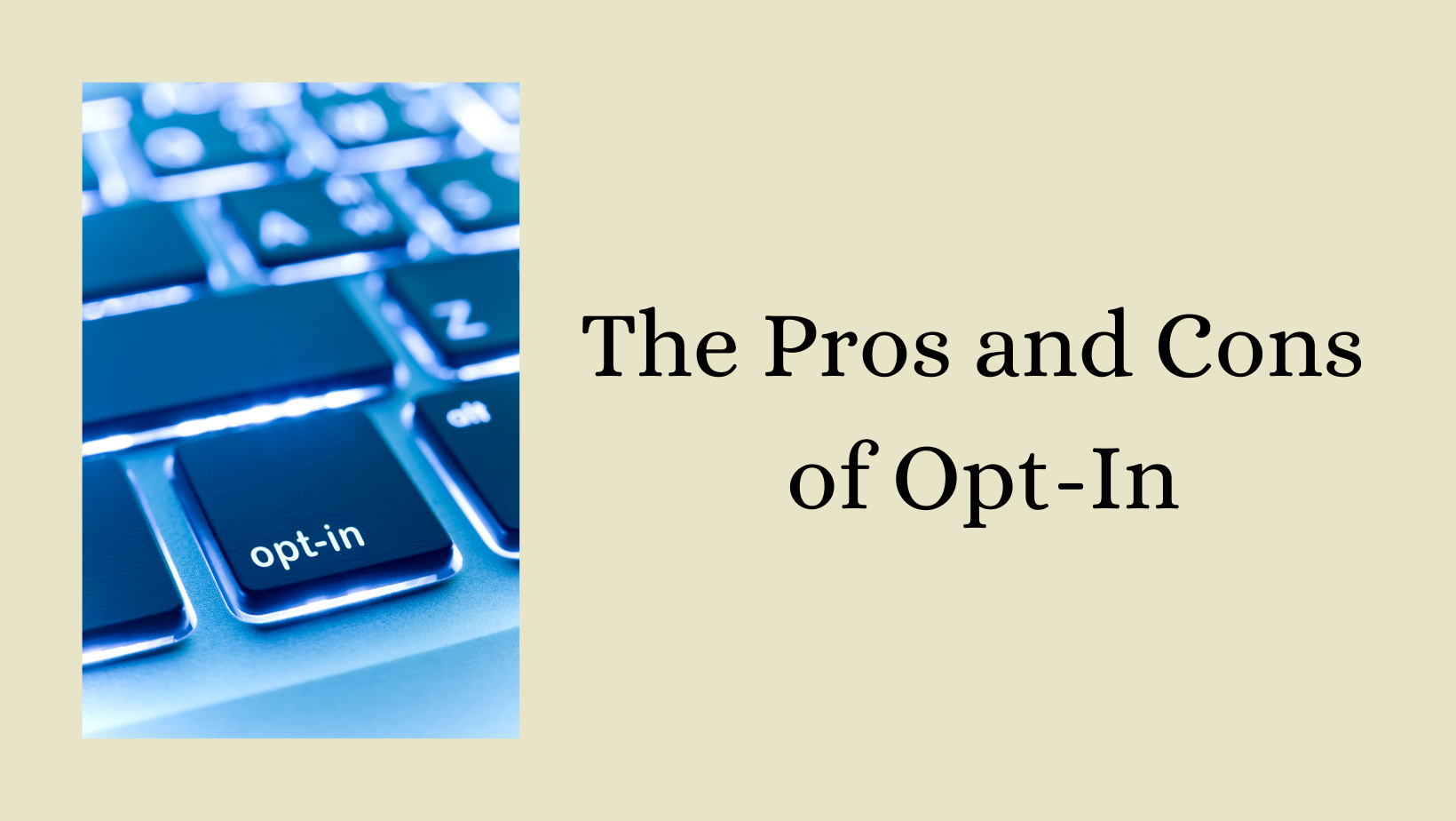 The pros and cons of Opt-In | The Write Way